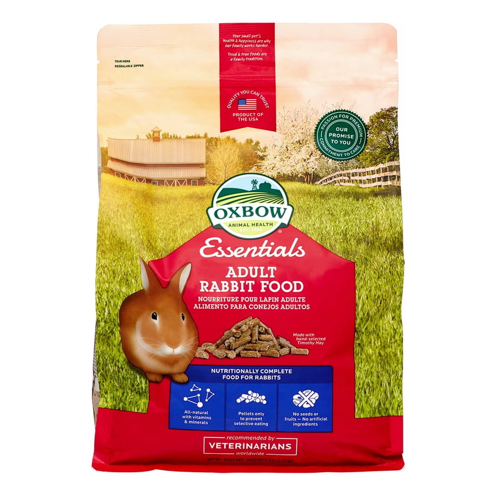 Oxbow Pelleted Food: Oxbow Essentials:Adult Rabbit food - 3 sizes