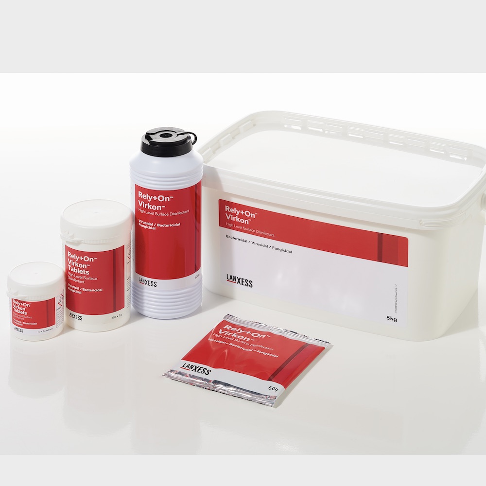 Disinfectants: Rely+on Virkon powder - 3 sizes
